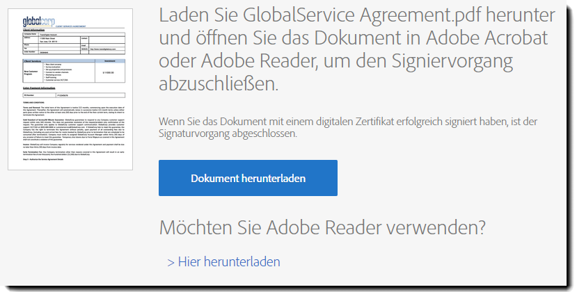 Digitale Signaturen verwenden